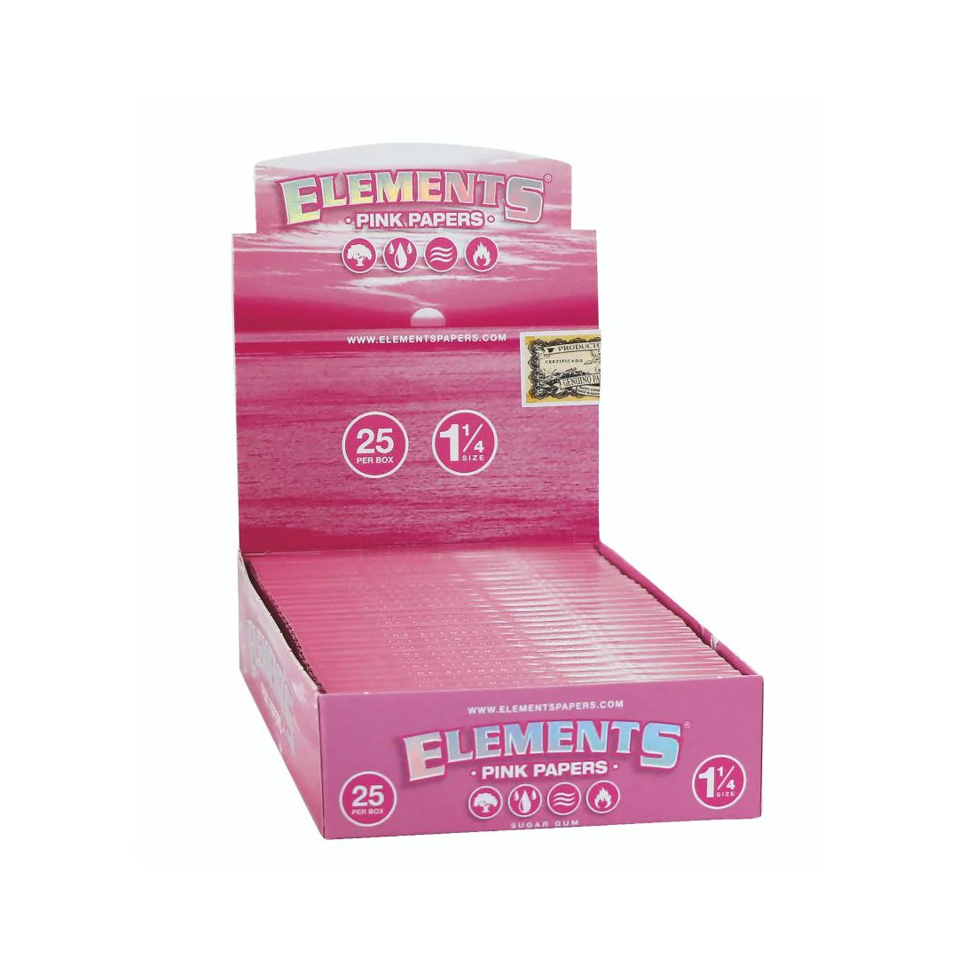 Elements Pink 1 1/4 Size Rolling Papers - 50 Leaves