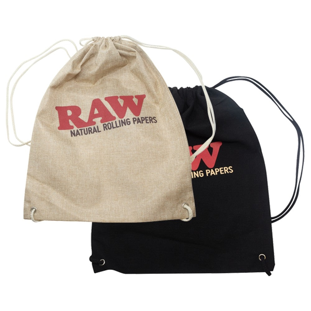 Raw Drawstring Backpack