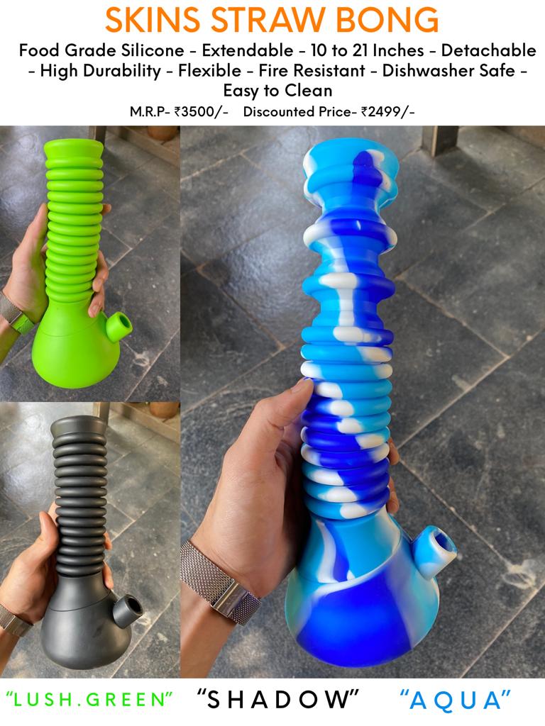 Skins Straw Extendable Silicone Bong