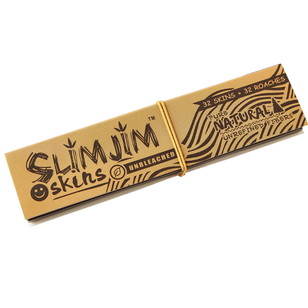 Slimjim Brown King Size Slim Rolling Papers with Tips